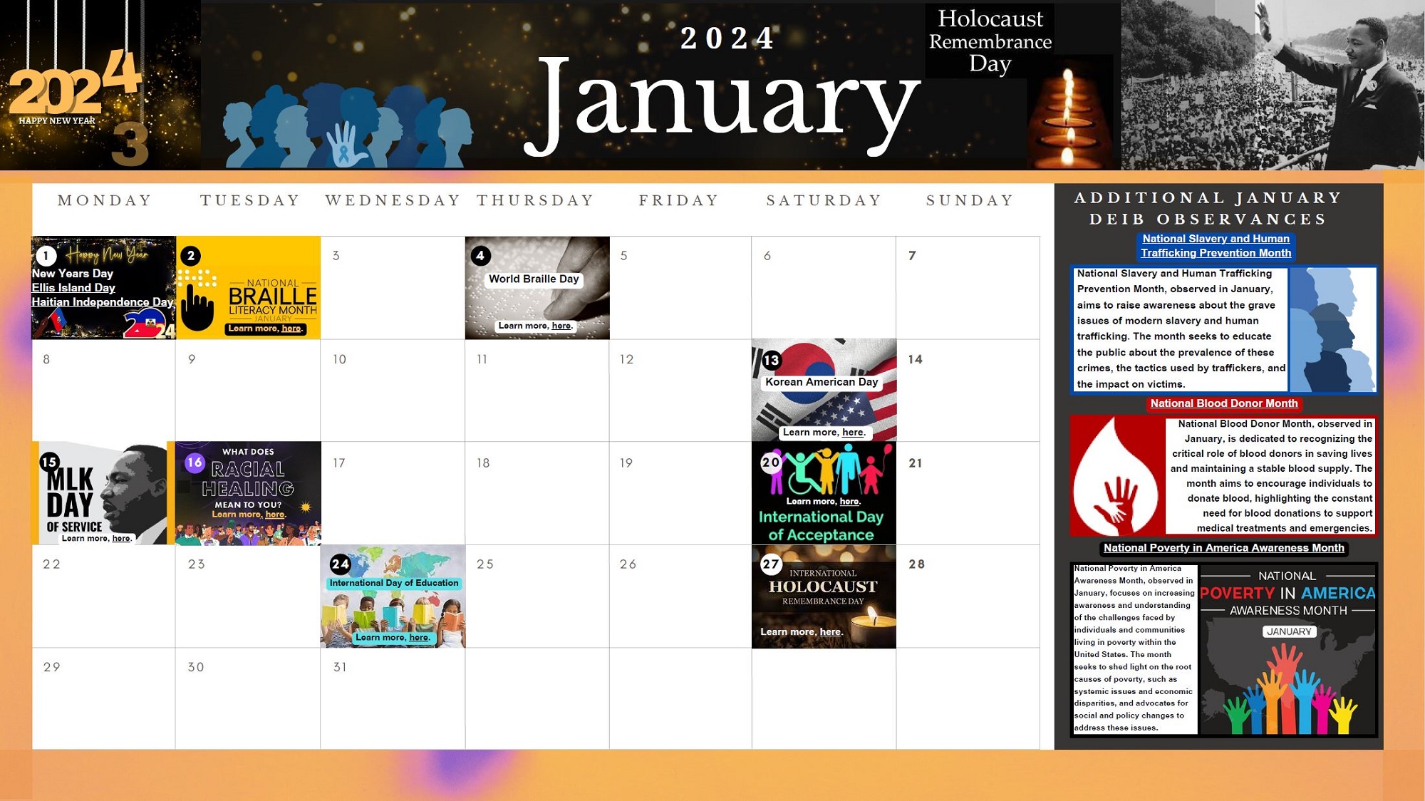 DEIB Events Calendar