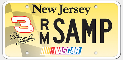 Official Licensed NASCAR Plates