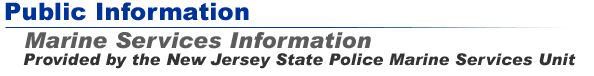 New Jersey State Police - Marine Services Information